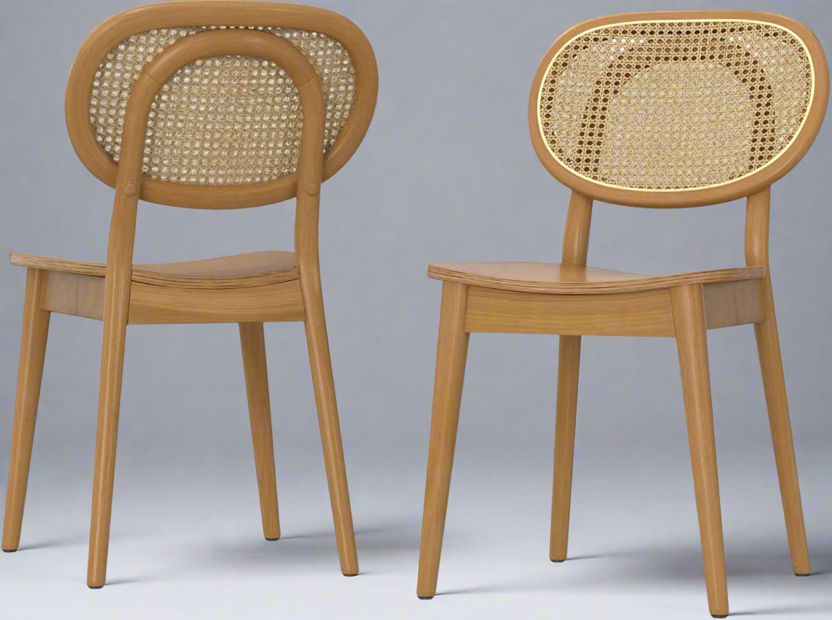 Rachel Dining Chair natural Set of Two FFW-727 – GoodbyHello Furniture