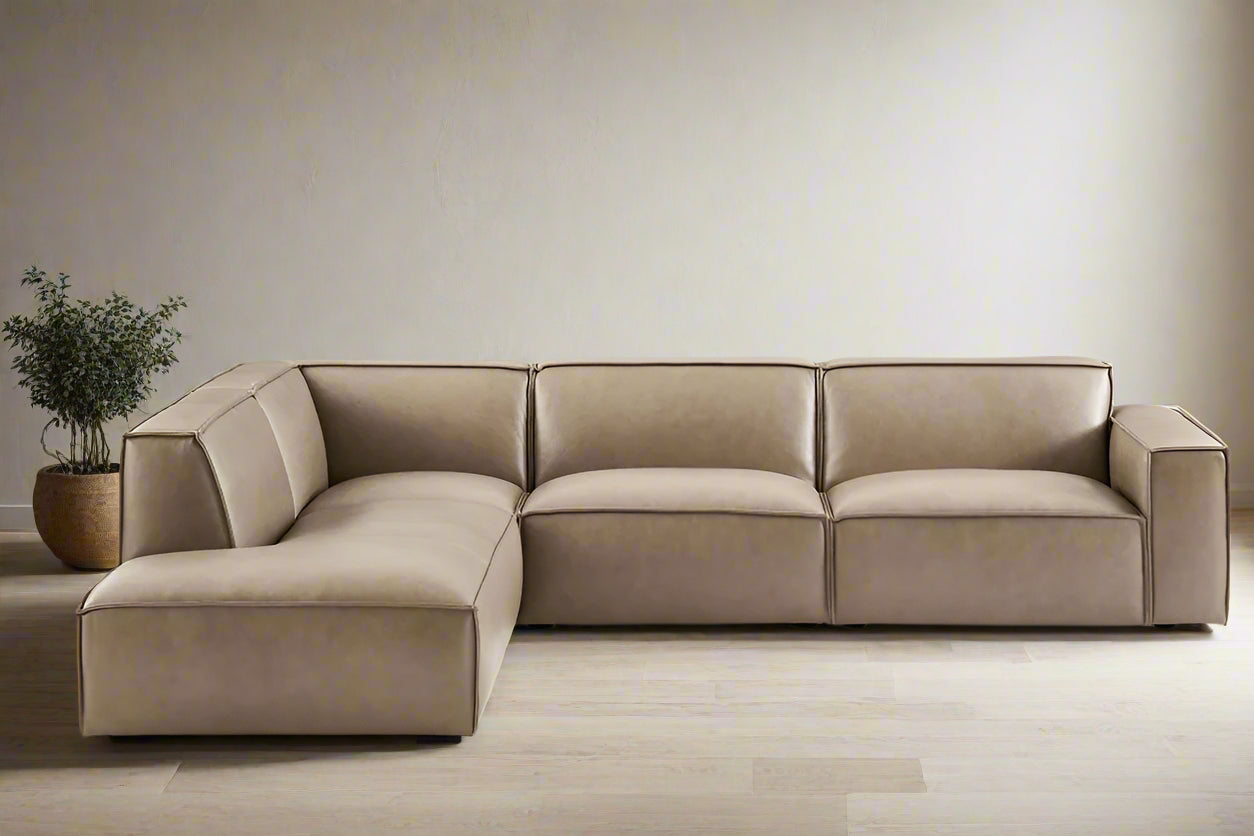 Castlery Jonathan Leather 5 Pc Sectional Sofa Couch FFE258-382 ...